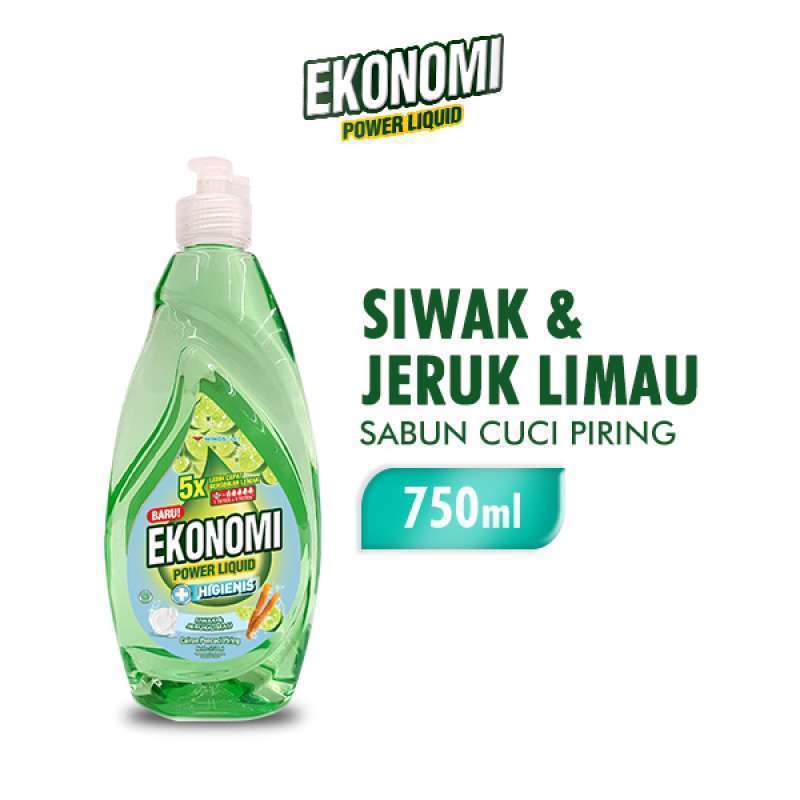 Jual EKONOMI Power Liquid Sabun Cuci Piring Siwak & Jeruk Limau Botol ...
