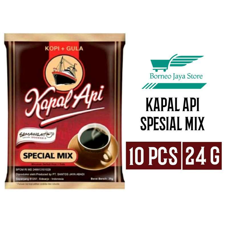 Jual kopi kapal api spesial mix isi 10 sachet di Seller Borneo Jaya ...