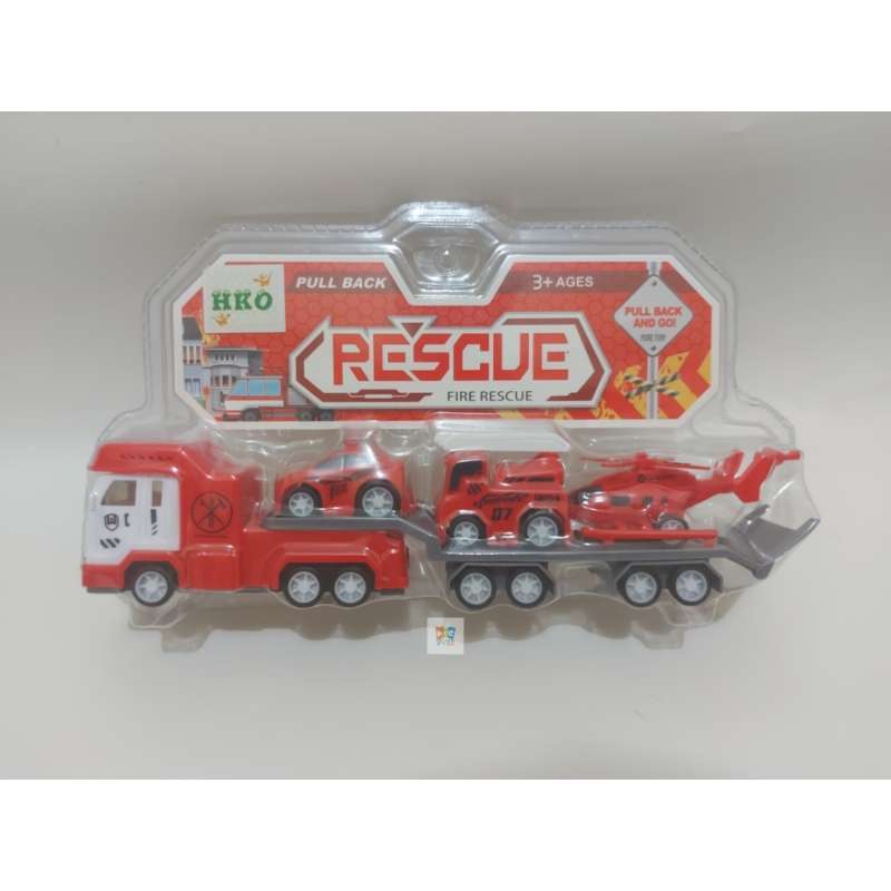 Jual Mainan Mobil Pull Back Truck Trailer Construction Truk Konstruksi ...