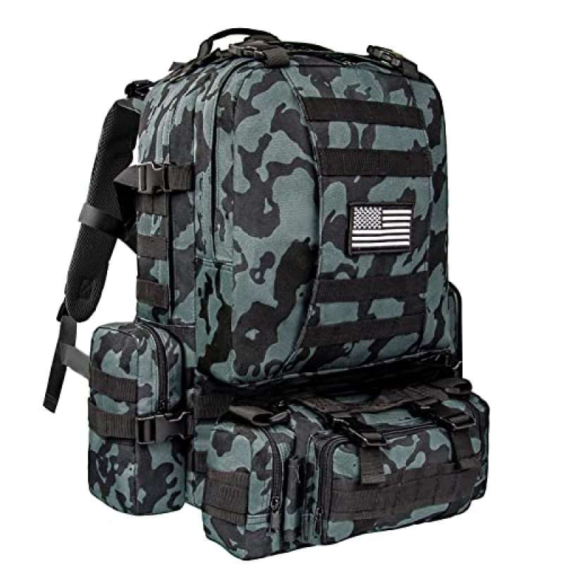 Promo CVLIFE Tactical Backpack Military Army Rucksack 60L Large Assault ...