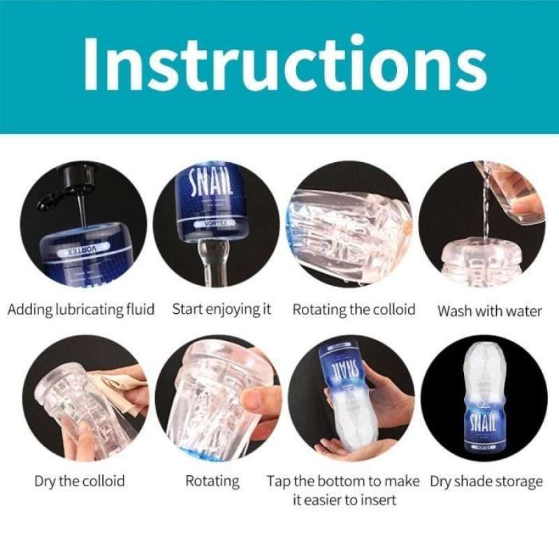 Jual Transparan Snail Cup Male Tornado Spinwave Vortex Transparant Di ...