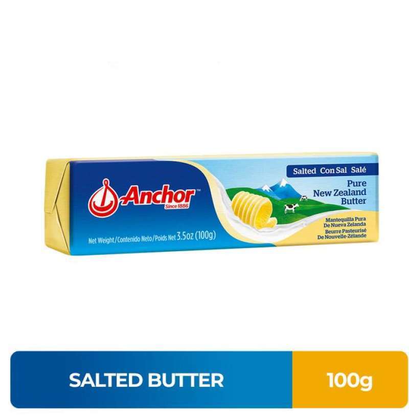 Promo Anchor Butter Salted 100 gr Diskon 23% di Seller Anchor Dairy ...