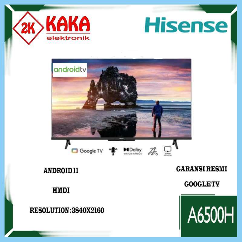 Jual Hisense 50 inch 4K UHD Google TV Voice Control - 50A6500H ANDROID ...