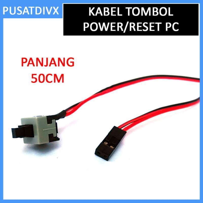 Jual PUSATDIVX KABEL TOMBOL POWER ATAU RESET SWITCH FRONT PANEL ...