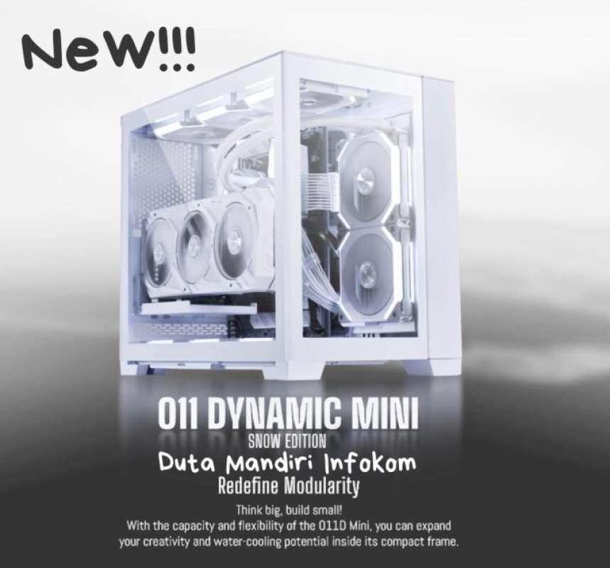 Promo Lian Li O11 Dynamic Mini White I Black I Snow - M-Atx Gaming Case ...