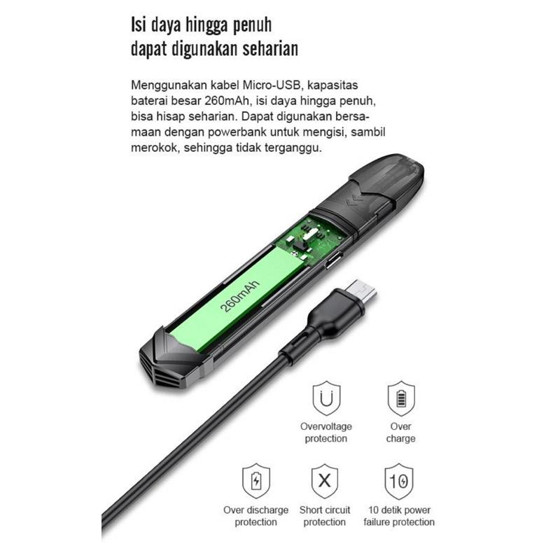 Jual Voolax Spade J-kit Open Pod System Refillable Vape With Cotton ...