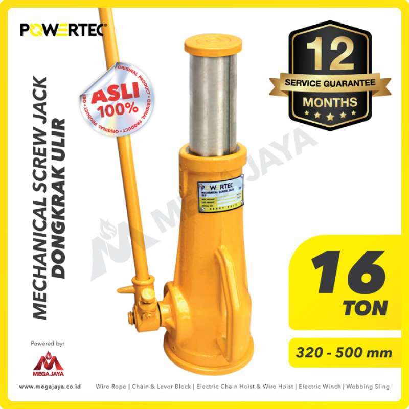 Jual Screw Jack / Dongkrak Ulir Botol 16 Ton POWERTEC di Seller Gasta Depn - Kapuk, Kota Jakarta ...