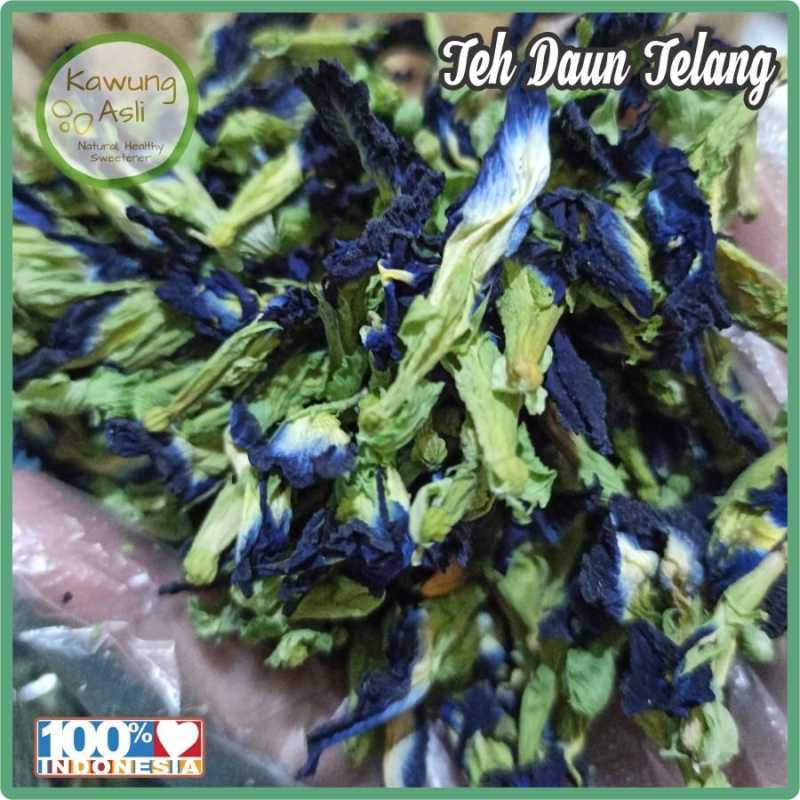 Jual Teh Bunga Telang Kering, Kembang Telang Ungu tinggi antioksidan di ...