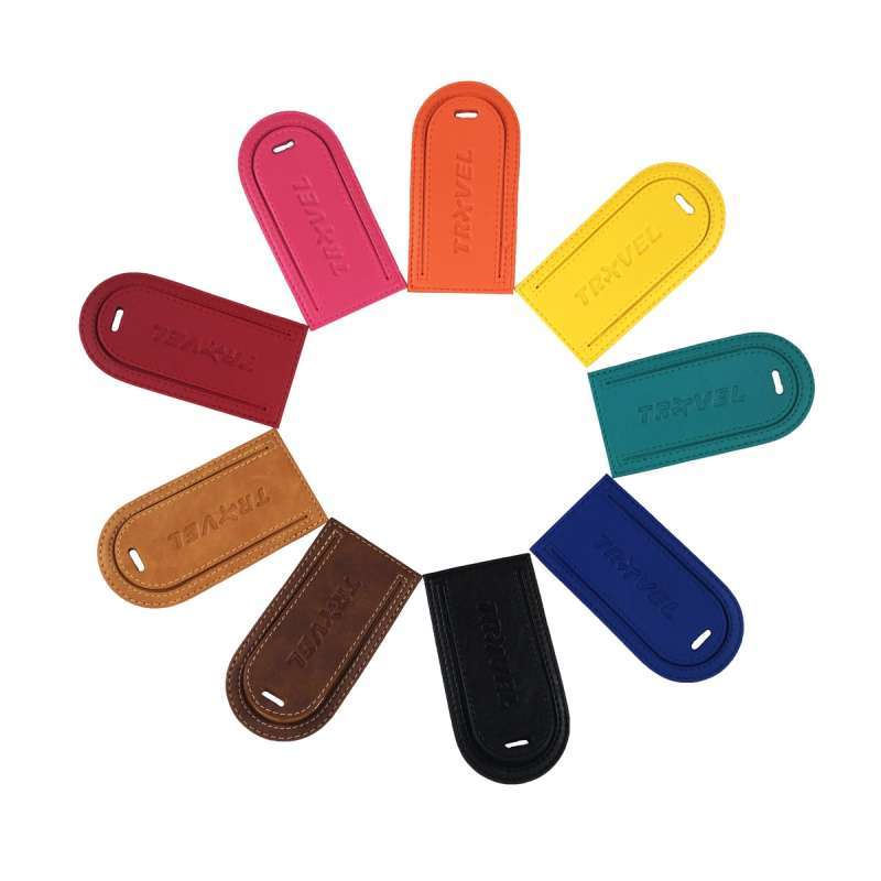 Jual Luggage Tag Pvc Leather Name Tag Koper Gantungan Label Nama Tas ...