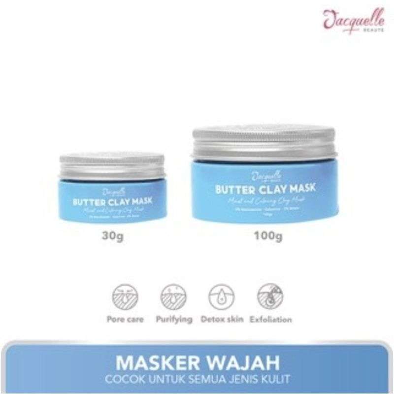 Jual [ JACQUELLE ] Butter Clay Mask With Calamine Detoks BPOM Original ...