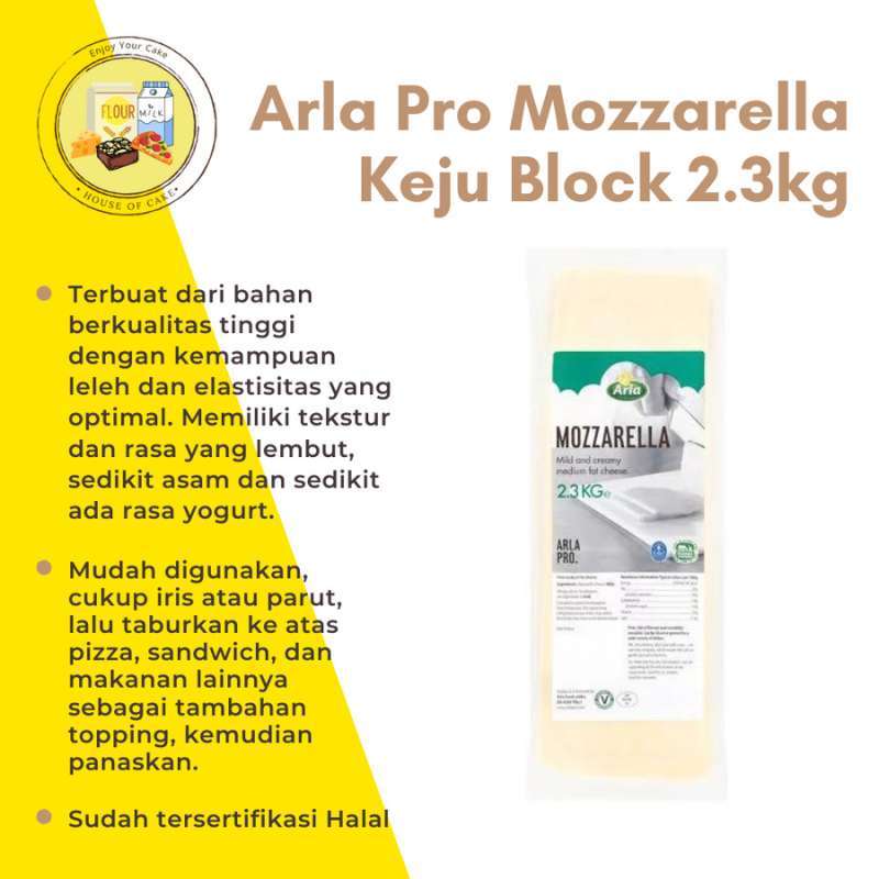 Jual Arla - Pro Mozzarella Keju Block 2.3kg (khusus Instan/sameday) Di ... Jual Arla - Pro Mozzarella Keju Block 2.3kg (khusus Instan/sameday) Di ...