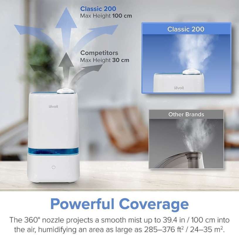 Jual Levoit Classic 200 Ultrasonic Cool Mist Humidifier Usa Original Di ...