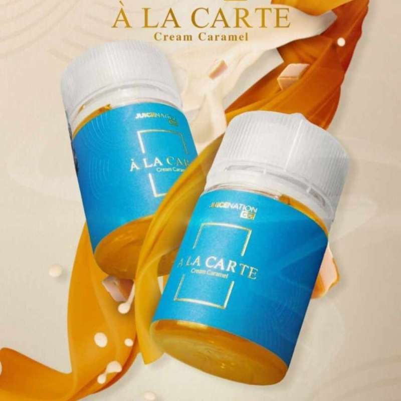Jual ALA CARTE CREAM CARAMEL 60ML BY JUICENATION E-LIQUID - 6MG di ...