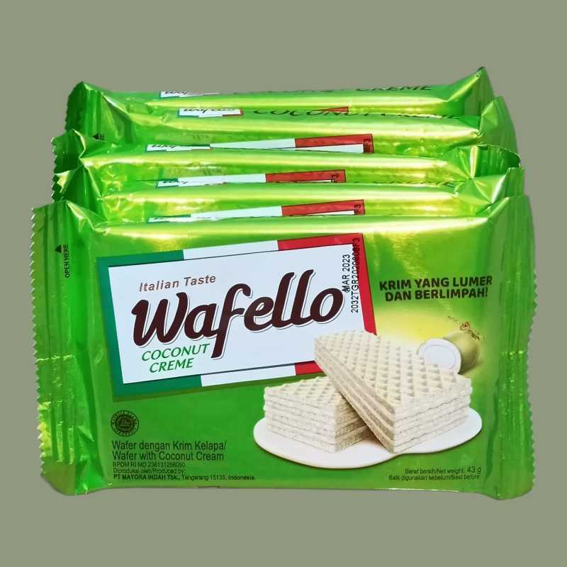 Jual Roma Wafello Coconut Krim Wafer 42 gr (5 pcs) di Seller Adhins ...
