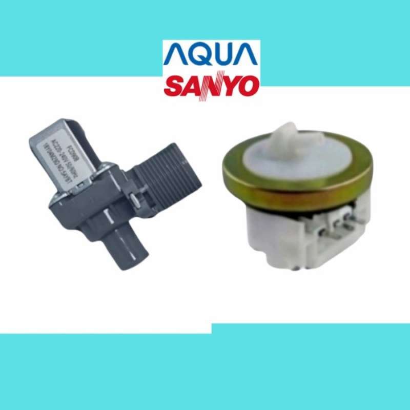 Jual solenoid air masuk dan sensor water level mesin cuci otomatis Aqua ...