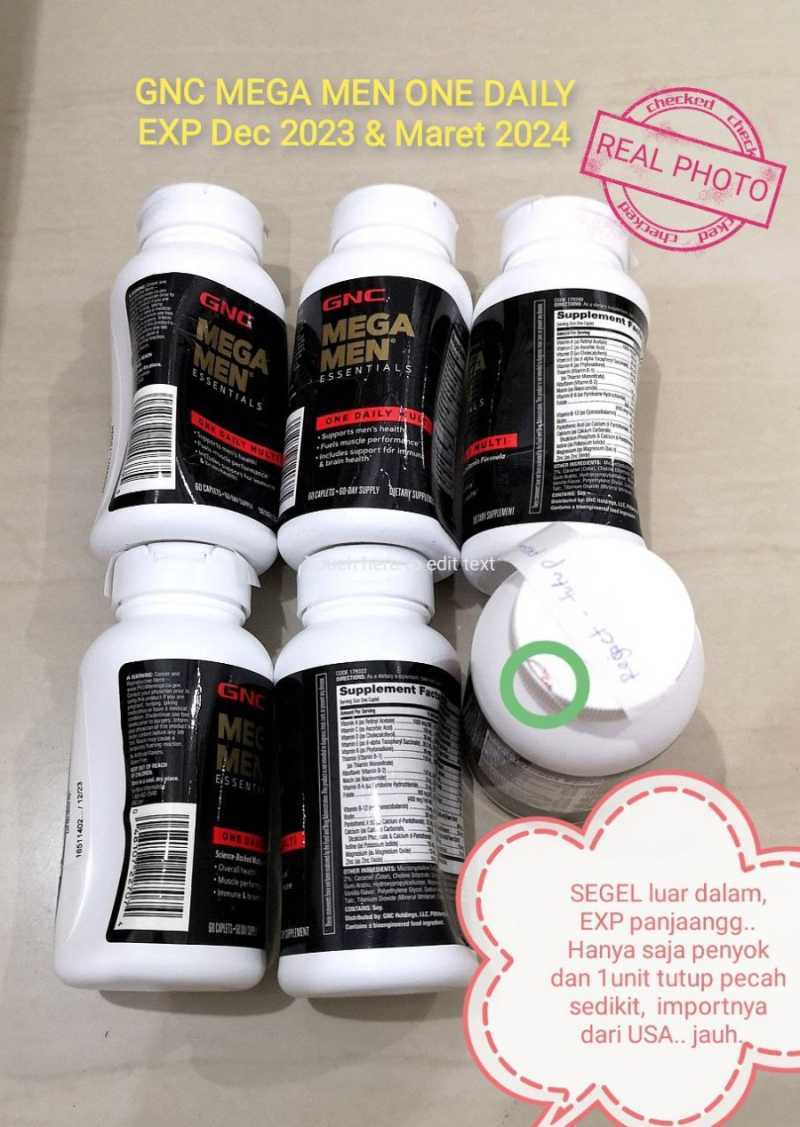 Jual GNC Mega Men One Daily ( 60 gels ) - reject di Seller Dr. Bear ...
