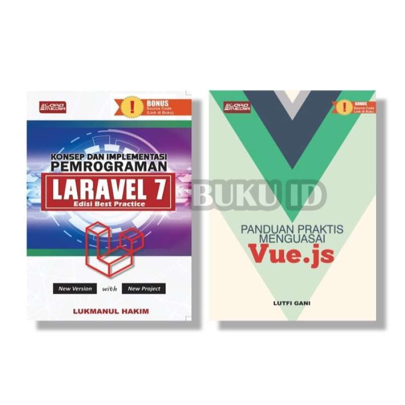 Promo Premium Buku Paket Full Stack Developer Laravel 7 Dan Vue Js ...