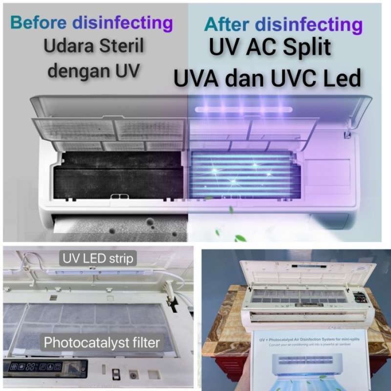 Jual Uv Ac Split Universal Uva Uvc Fotokatalis Panasonic Sharp Daikin ...