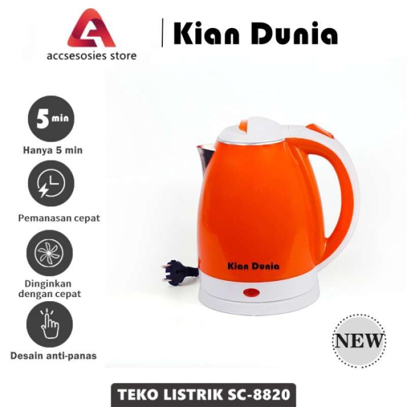 Jual Teko Listrik Pemanas Air Kettle Listrik-Ceret Pemanas Air Electric ...