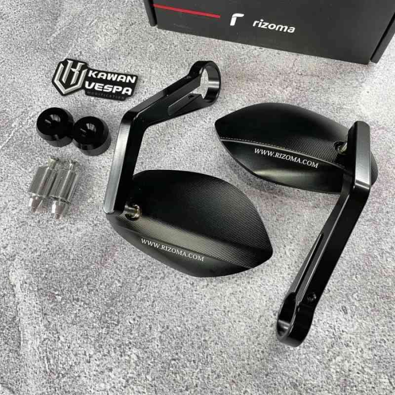 Promo Spion Bar end Rizoma Oval Zelioni Model Black cnc Universal ...