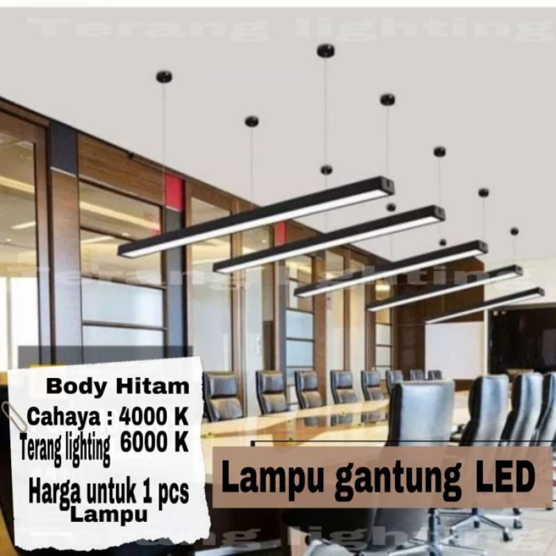 Promo Lampu gantung / linear light / hanging lamp minimalis 18 WATT LED ...