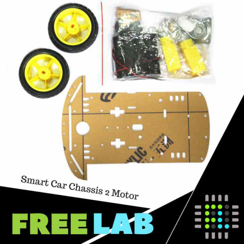 Jual Jual Smart Car Chassis Bodi Robot Line Follower 2 Motor 2 Roda ...
