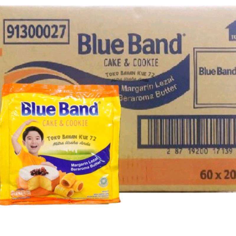 Jual (1 Dus Isi 60 Pcs) Blue Band Cake & Cookie 200 Gr Di Seller Toko ...