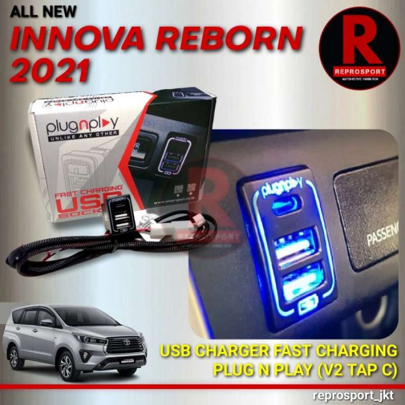 Jual INNOVA REBORN 2021 USB CHARGER FAST CHARGING PLUG N PLAY di Seller ...