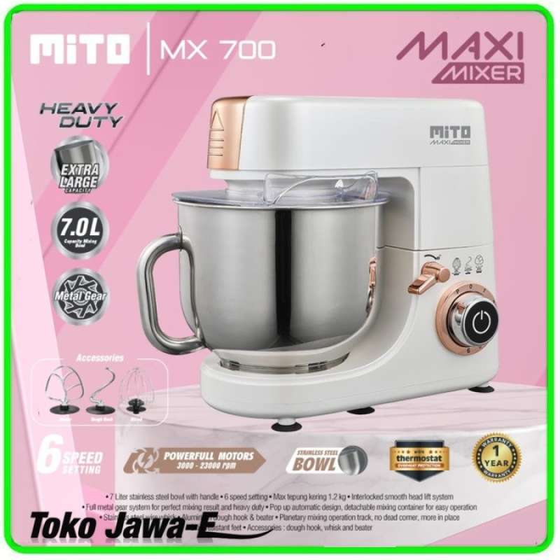 Promo MITO MX 700/MITO MAXI /MITO MIXER STANDING Kapasitas 7 Liter Diskon 7% di Seller Mistcont ...