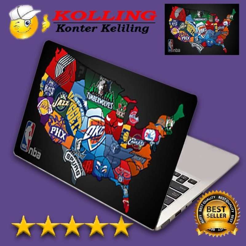 Jual Garskin Laptop logo art nba map Skin Laptop Stiker Laptop di ...