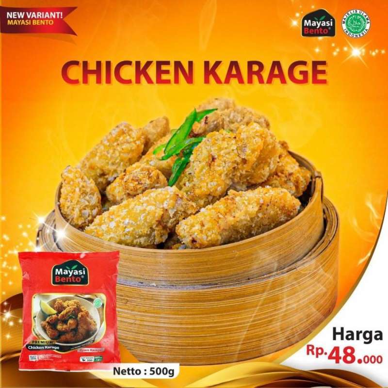 Jual Chicken Karage Frozen food Mayasi Bento Makanan beku ayam olahan ...
