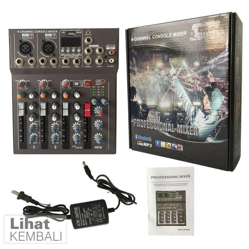 Jual Mini Portable Live Audio Mixer Karaoke Dj 4 Channel di Seller ...