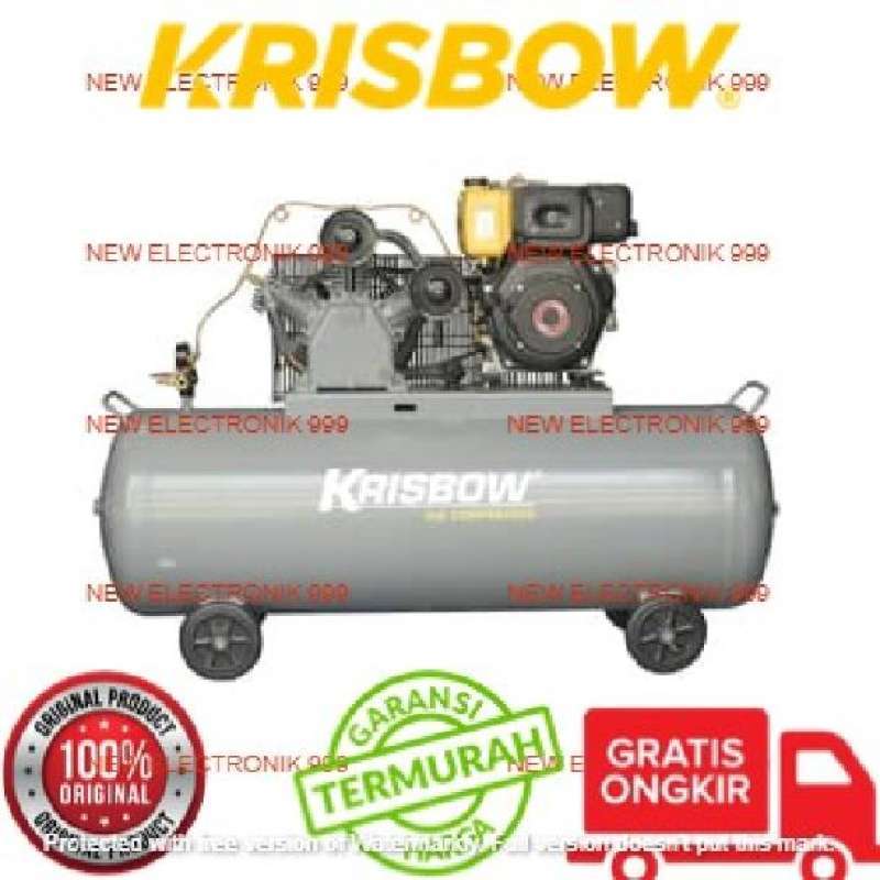 Jual Krisbow Kompresor Angin Diesel 7.5hp 420l 12bar Cpbde0742 10050369 ...