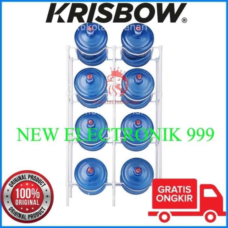 Jual Krisbow Rak Galon 8 Botol - Putih di Seller New Electronik 999 ...