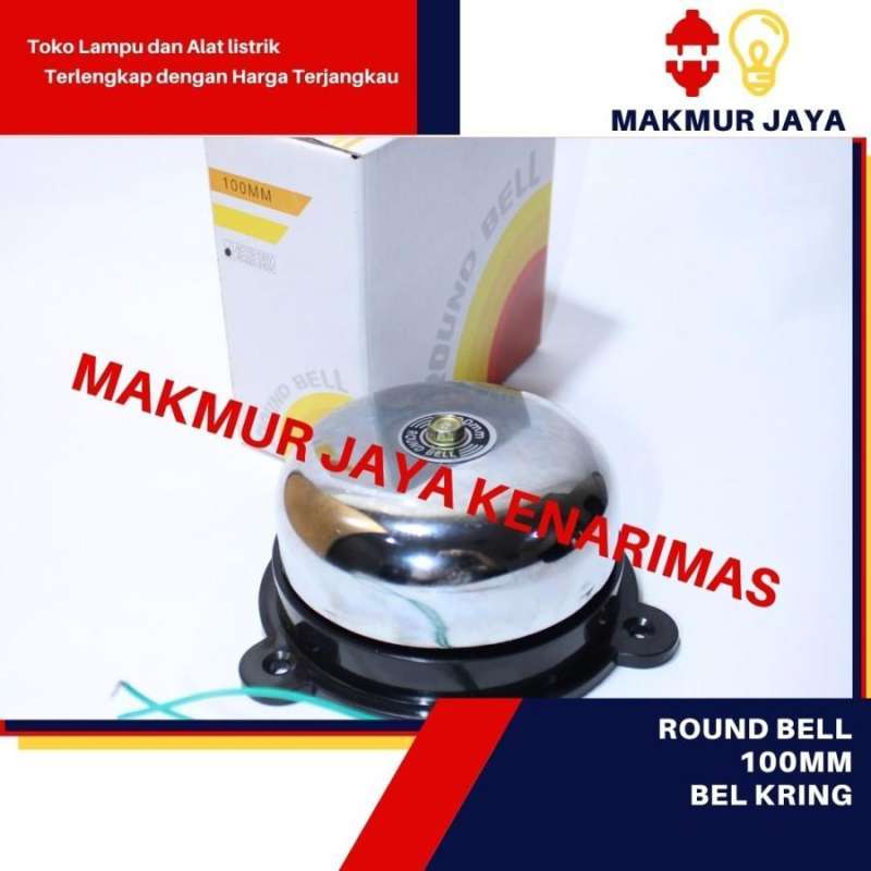 Jual Round Bell 100mm Bell Listrik/ Bell Kring /alarm Kring 220v- Murah ...