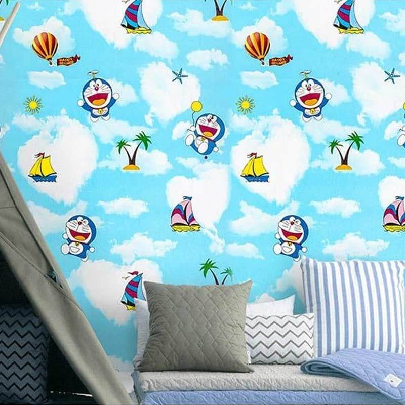 Jual OEM Motif Doraemon Awan Wallpaper Dinding [10m x 45cm] di Seller ...