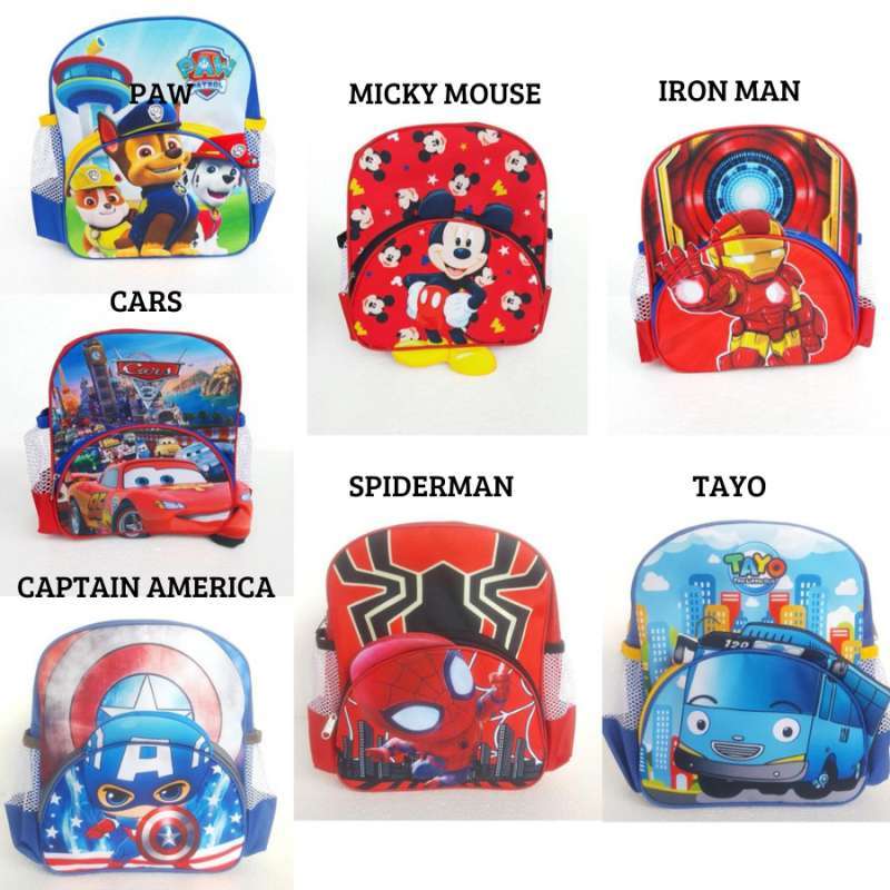Jual RANSEL ANAK M TAS SEKOLAH ANAK KARAKTER - BACKPACK M UKURAN TK TAS ...