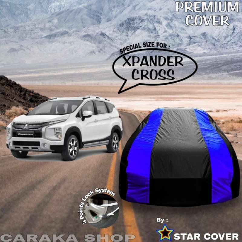 Jual Body Cover XPANDER CROSS Sarung Strip BIRU Penutup Mobil Xpander ...