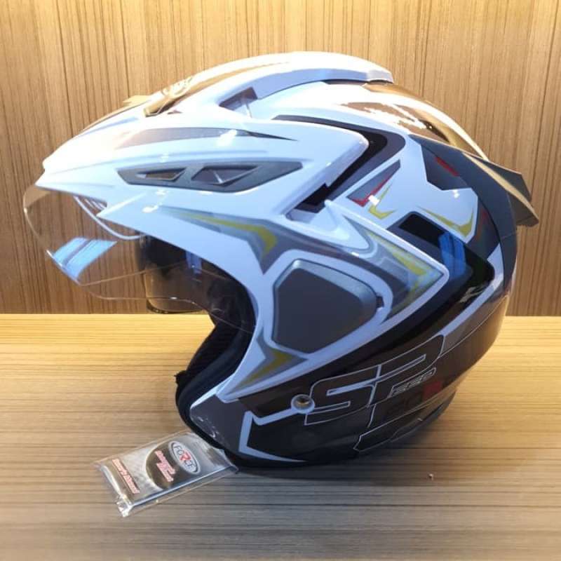 Jual Helm Half Face Dewasa Double Visor Anti Pecah Sni Speed Force ...