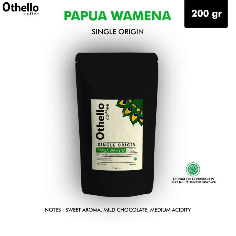 Jual Othello Coffee Arabika Single Origin Papua Wamena 200gram Biji ...