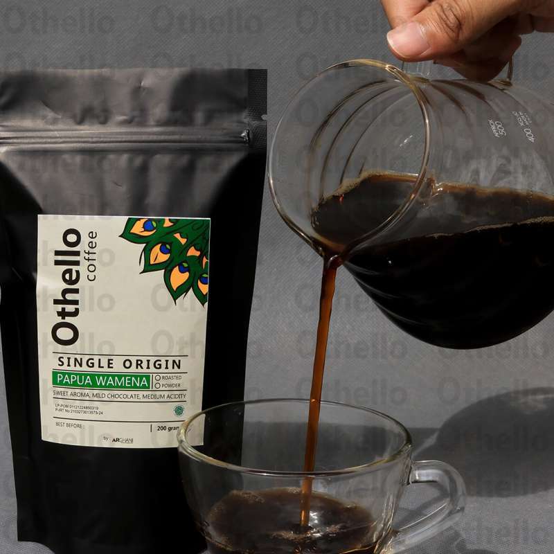 Jual Othello Coffee Arabika Single Origin Papua Wamena 200gram Biji ...