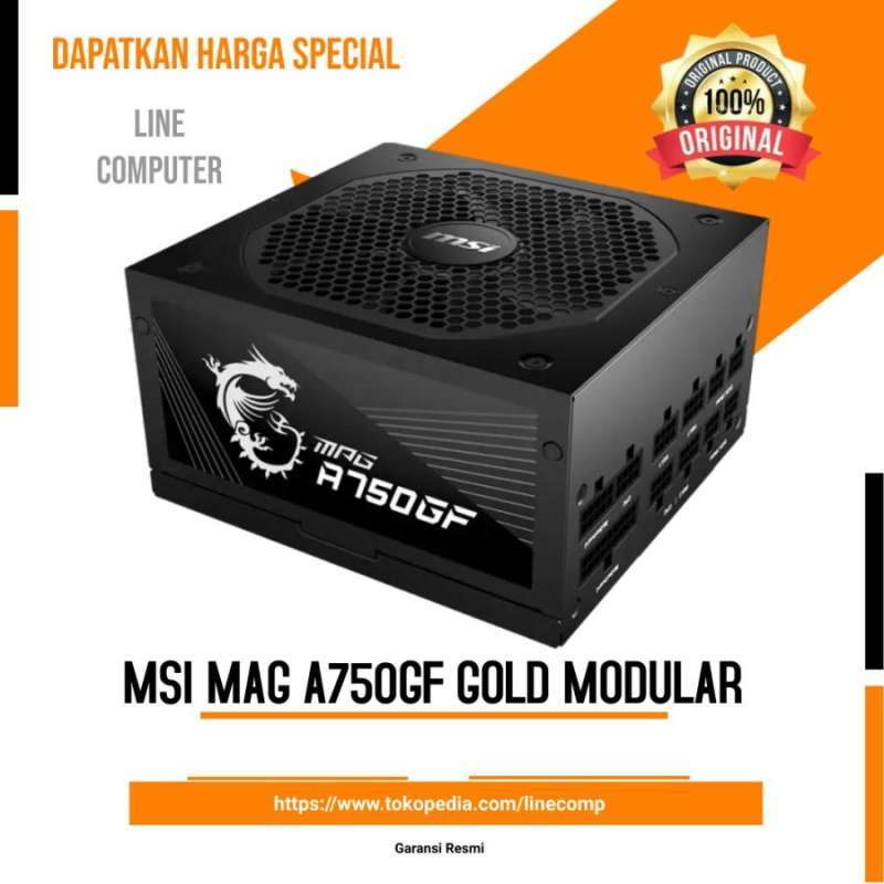 Jual Msi Mpg A750gf Psu 750w 80+ Gold Full Modular Di Seller Line Computer - Mangga Dua Selatan ...
