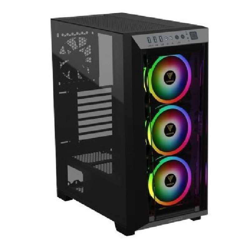 Jual GAMDIAS Talos M1 Elite Tempered Glass Gaming Mid ATX PC Case 4x120 ...