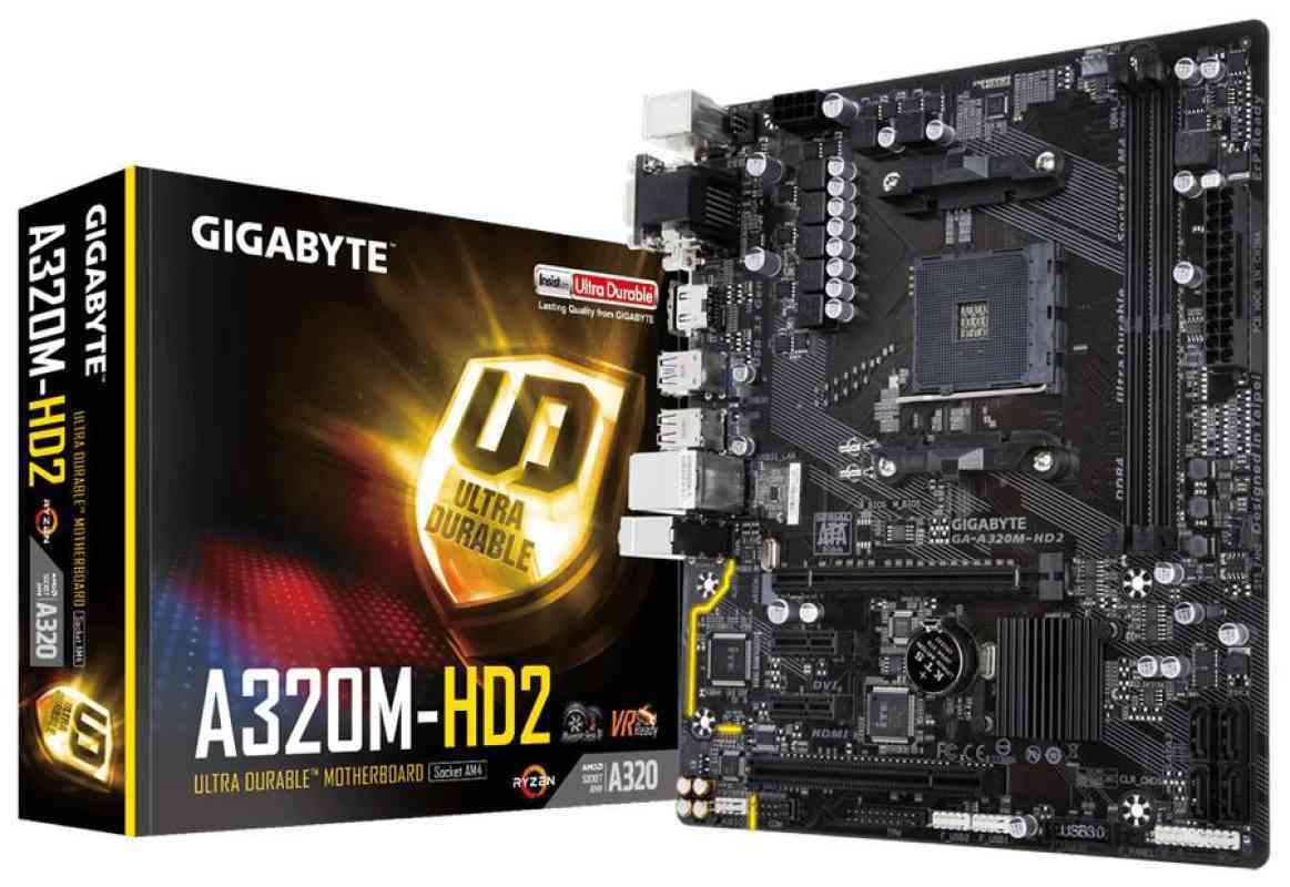 Jual Gigabyte A320M-HD2 (AMD A320,AM4,DDR4) Support Ryzen Ravenridge di ...