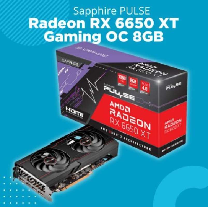 Jual SAPPHIRE AMD RADEON RX 6650 XT / 6650XT PULSE OC 8GB GDDR6 DUAL ...
