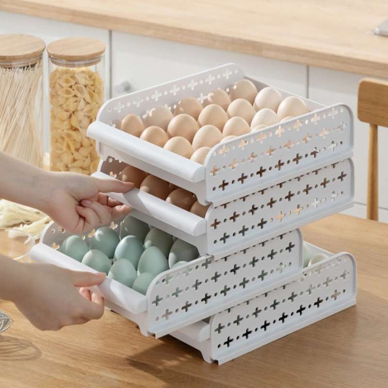 Jual Kotak Telur Egg Box / Rak Laci Tempat Penyimpanan Telur 20 Lubang ...