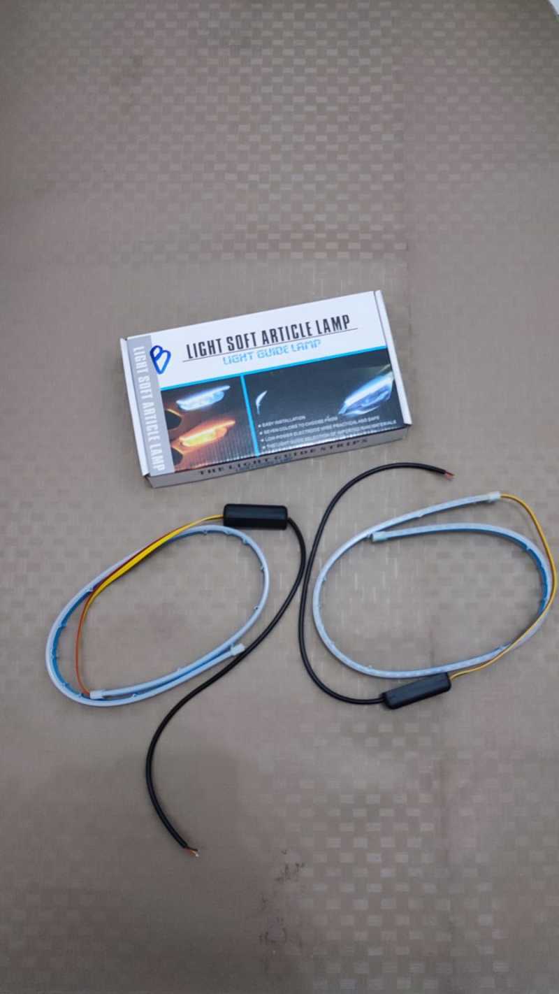 Jual Guide Light With Flowing Signal Flexible Drl Side Led 60cm ...