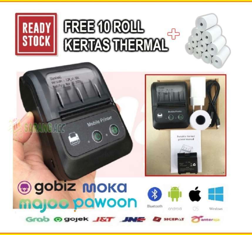 Jual Paket Printer Thermal Bluetooth 5809 + 10 Roll Kertas Di Seller Runbuy - Kebon Kacang, Kota ...