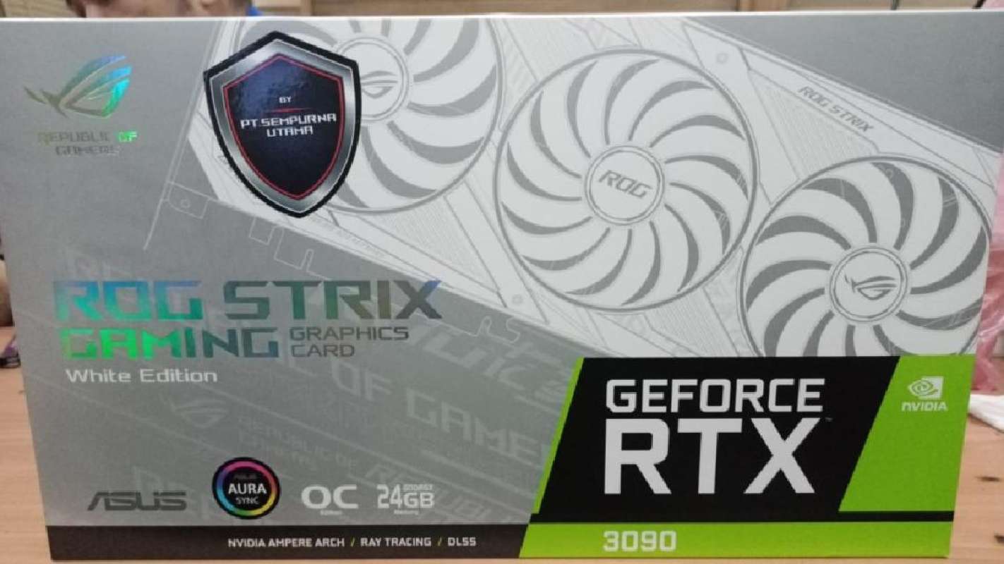 Jual Asus ROG Geforce RTX 3090 STRIX OC WHITE EDITION 24GB DDR6X 384BIT - 4 di Seller TF COM ...