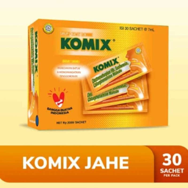Jual Komix Jahe Obat Kesehatan Batuk G-Formula [ 1 Box / 30 Sachet ...